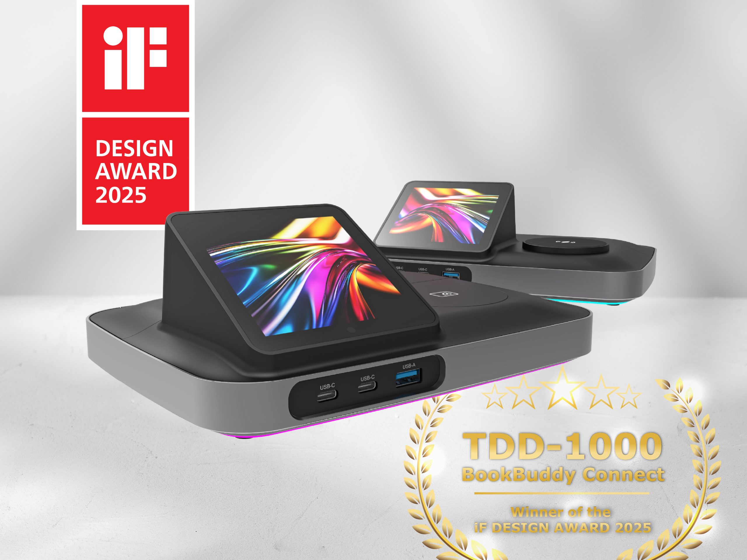 Prestigious iF Design Award 2025 Goes to Qbic's TDD-1000 BookBuddy Connect - Qbic Technology
